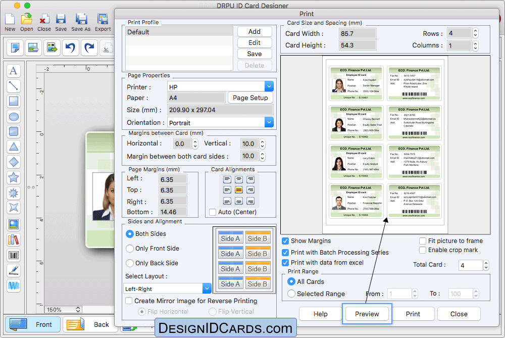 Mac ID Card Design Software Screenshots to show the ID card designing ... Mac ID Card Design Software Screenshots to show the ID card designing ...
